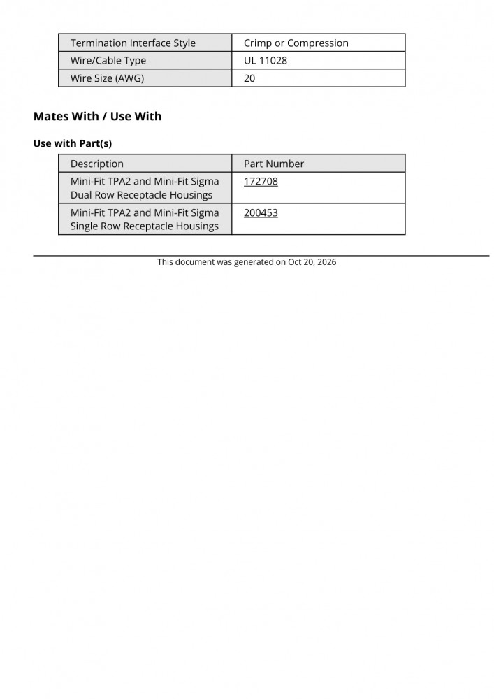 MOLEX 2196711103 technical drawing, page 3