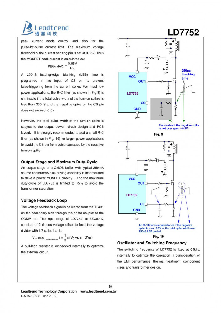LD7752 datasheet page 9