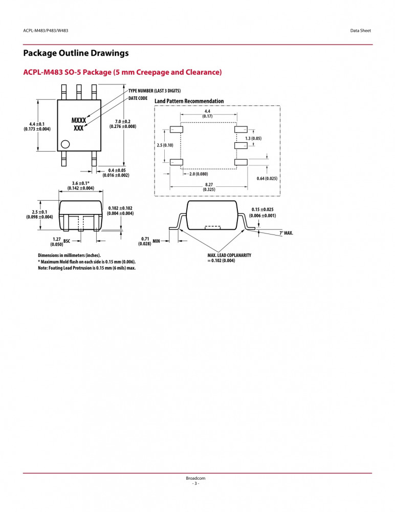 ACPL-M483-500E datasheet page 3