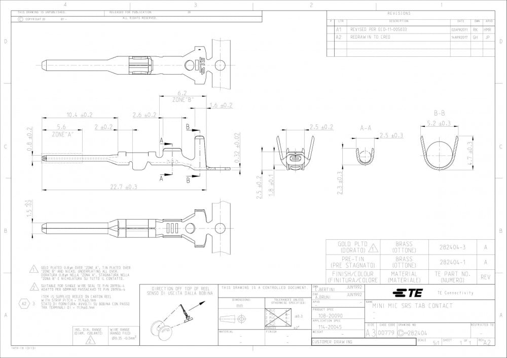 TE Connectivity 282404-1 drawing reference page