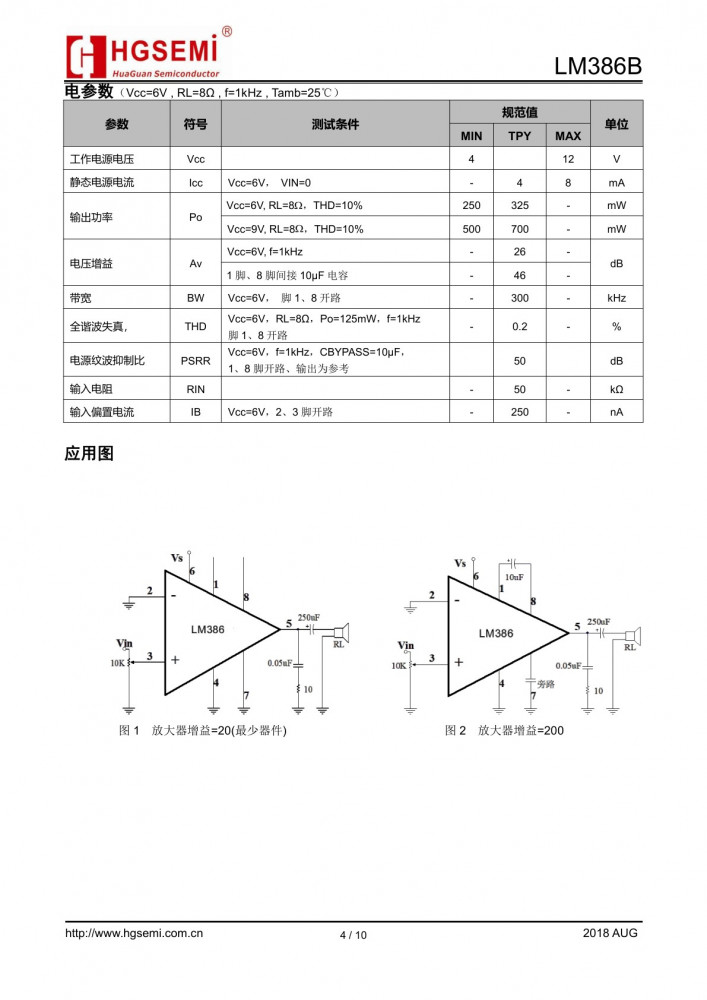 LM386BM-1/TR datasheet page 4