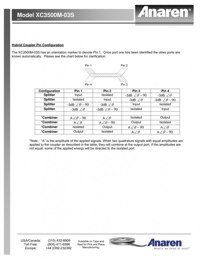 XC3500M-03S datasheet page 2