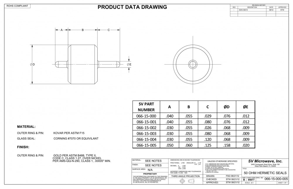 Amphenol 066-15-000 technical drawing preview