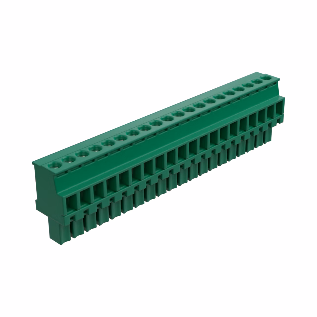 3.81mm Pitch Eurostyle Vertical Plug, Rear Wire Entry, Green Housing, 20  Circuits for sale