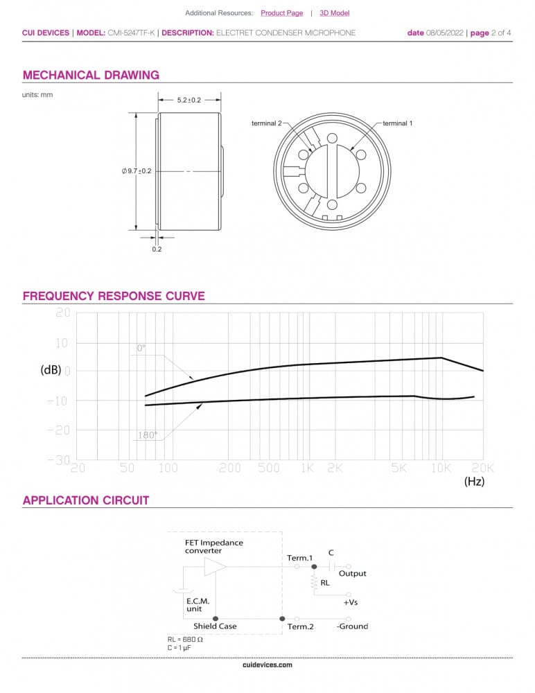 CMI-5247TF-K datasheet page 2