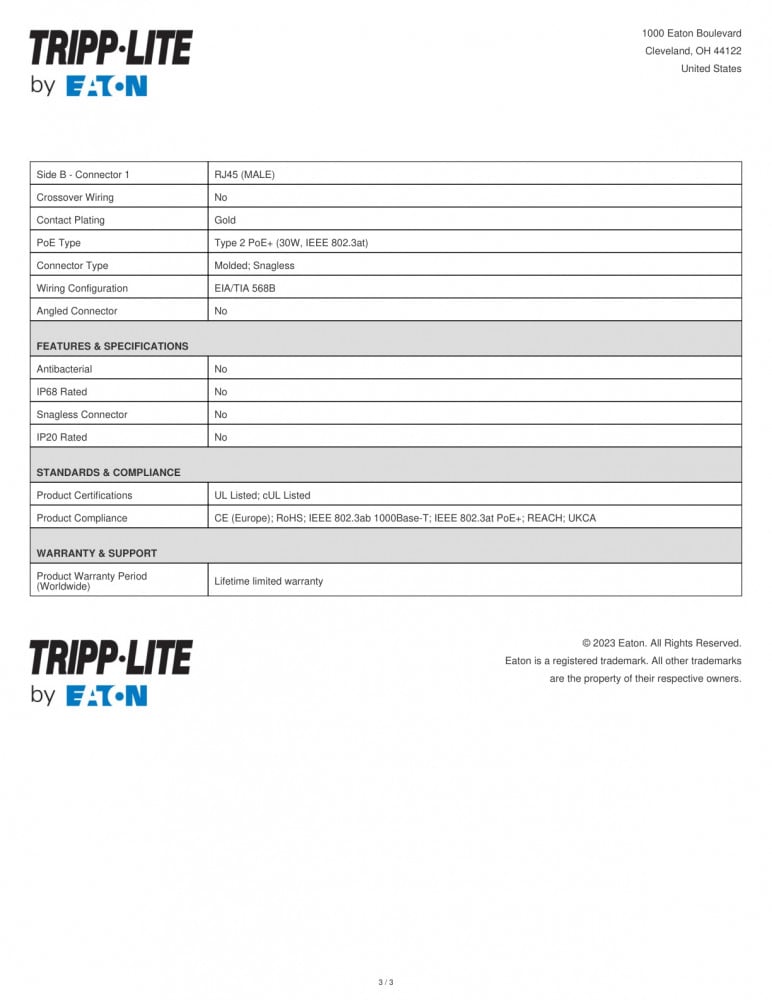 N001-004-BL technical document page 3
