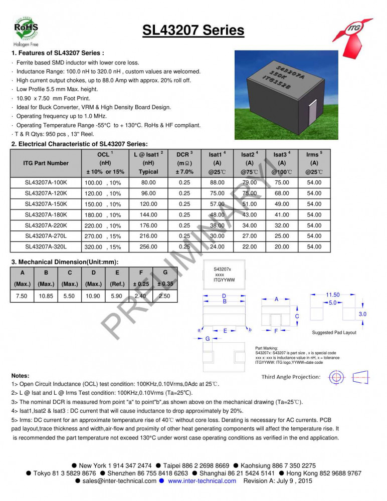 SL43207 series product documentation image