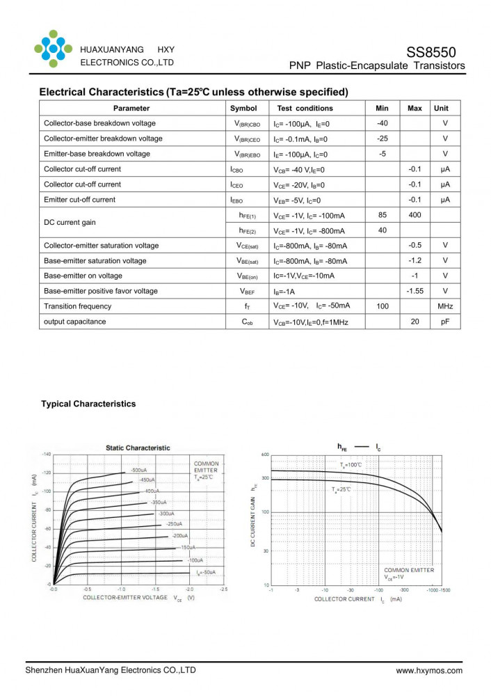 SS8550 datasheet page 2