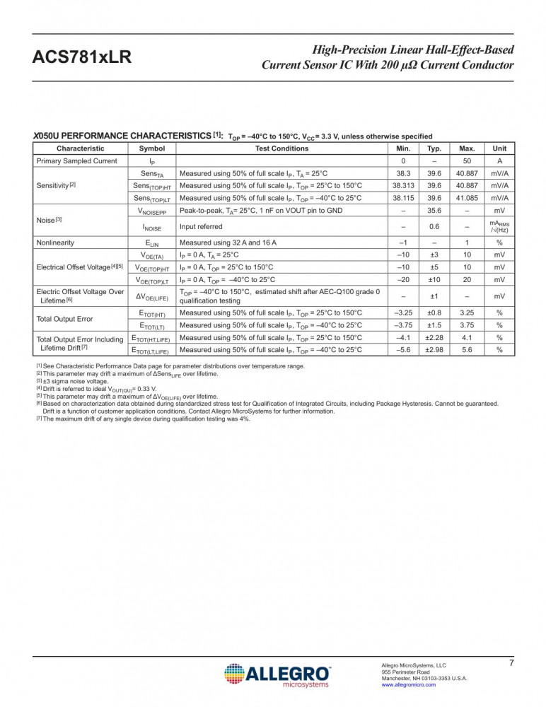 ACS781 datasheet page 7