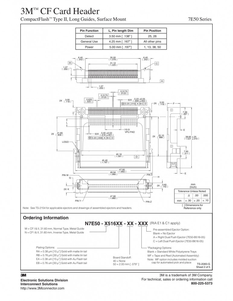 3M N7E50-M516RB-40 technical document page 2