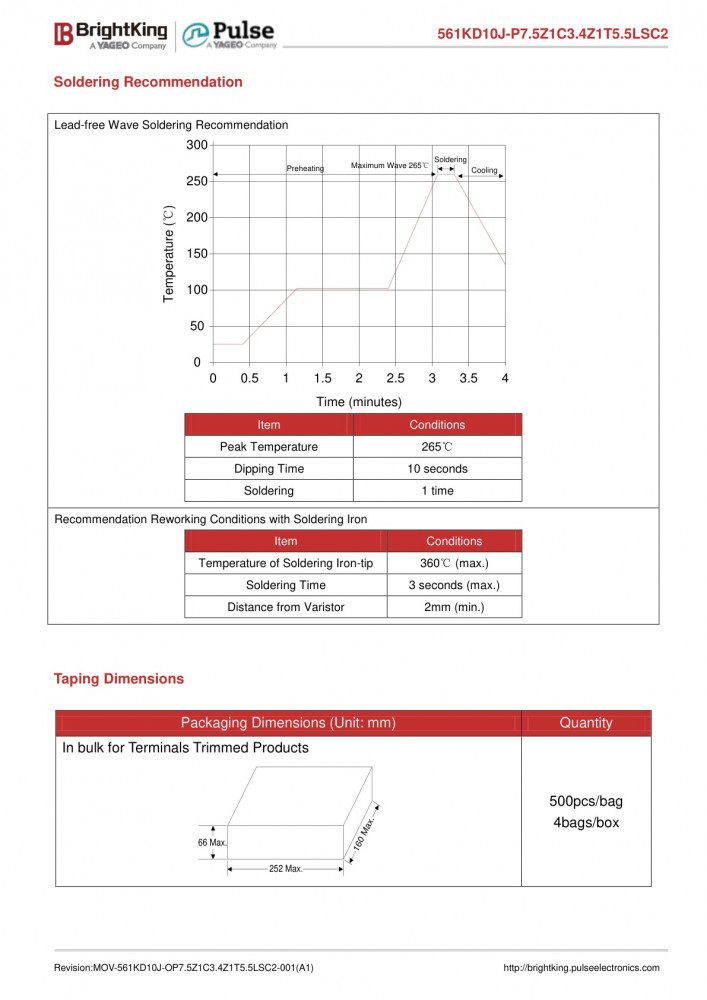Brightking MOV datasheet page 6