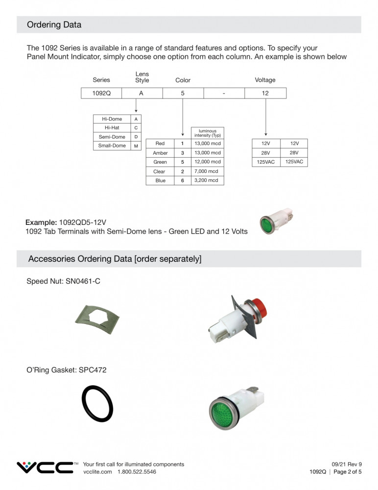 1092 Series technical document, page image 2