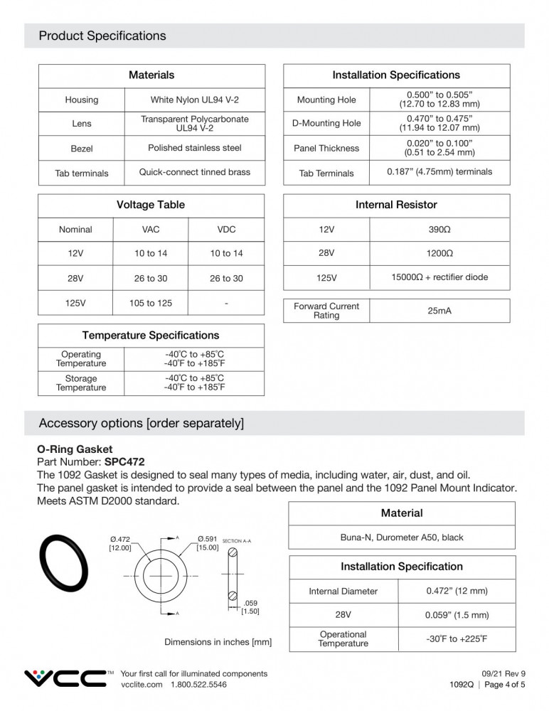 1092 Series technical document, page image 4