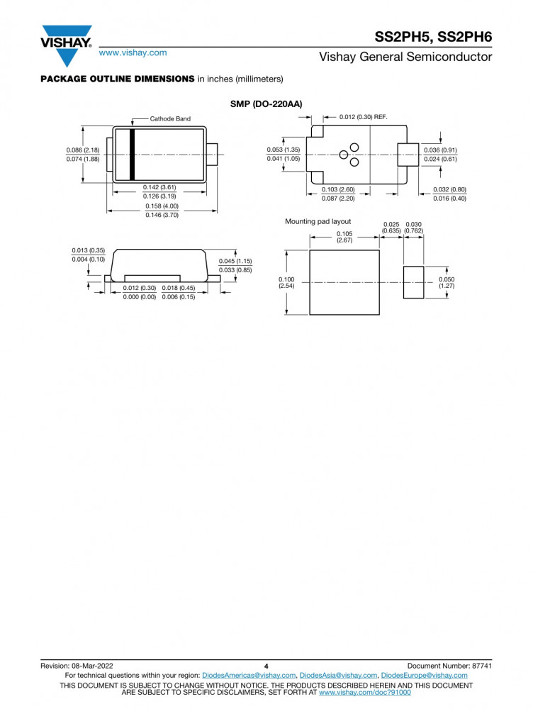 Vishay SS2PH datasheet page 4