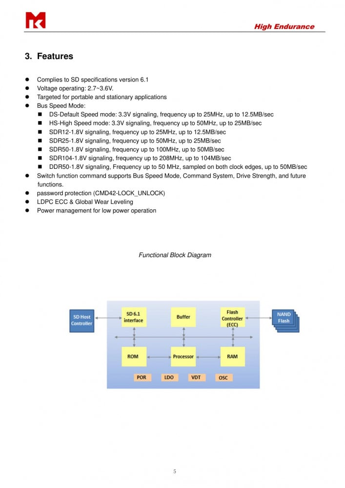 MK SD Card specification page 5