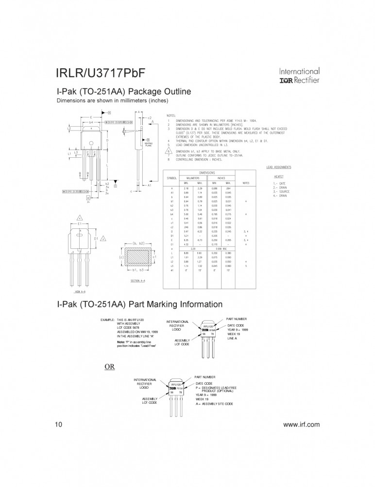 IRLR3717PBF datasheet page 10