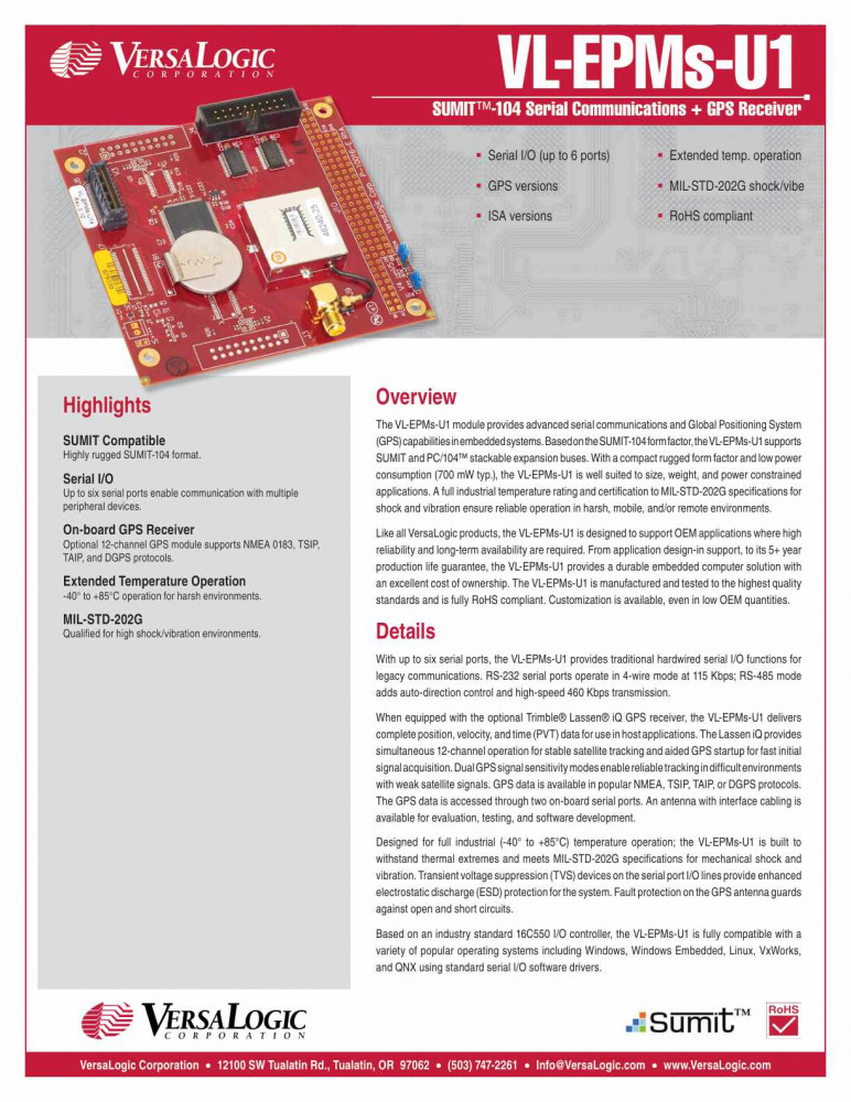 VL-EPMS-U1 technical document page 1