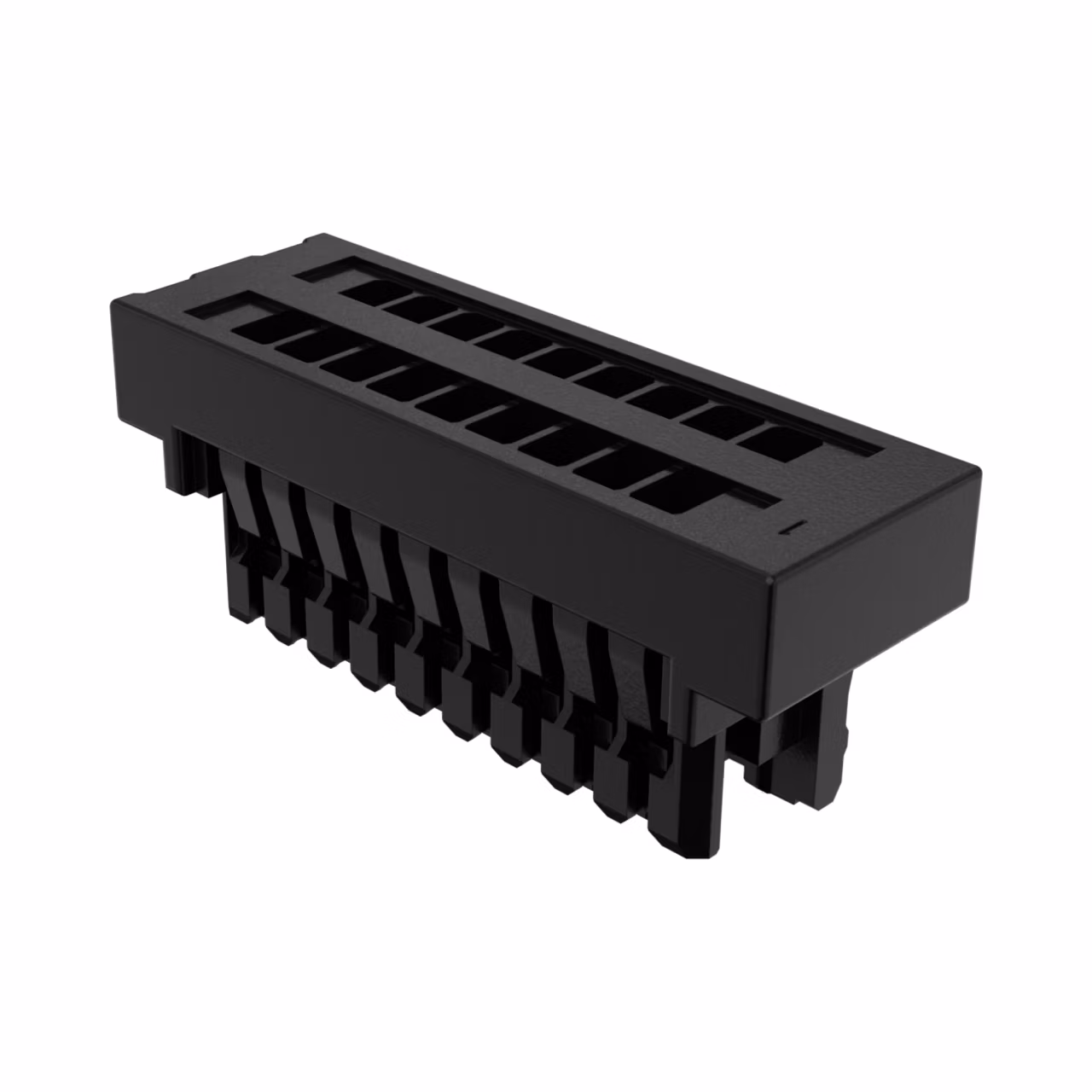 Zero-Hachi Receptacle Housing, 0.80mm Pitch, Dual Row, Friction Lock, 18 Circuits, Black for sale
