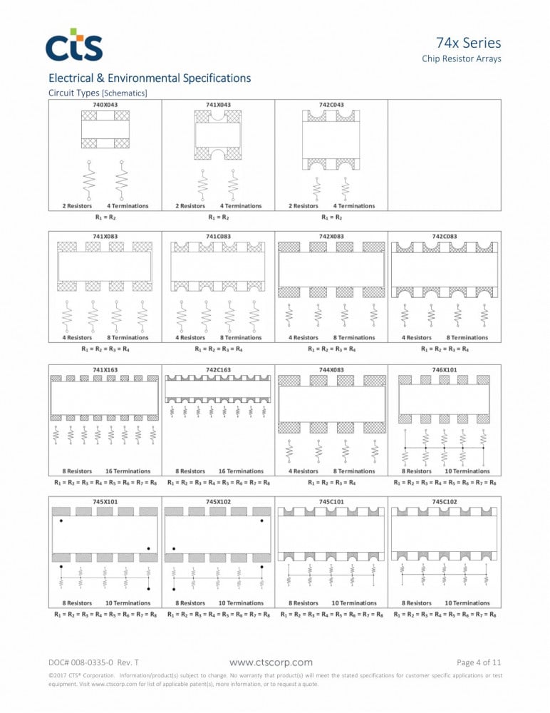 CTS 741C083 datasheet page 4