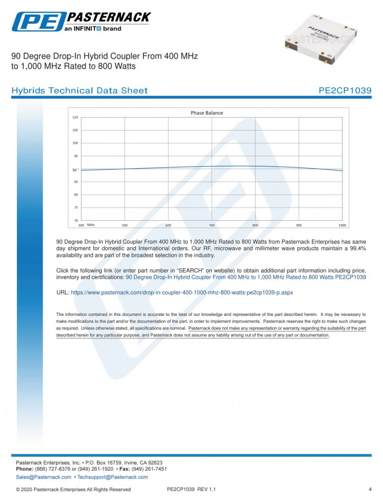 PE2CP1039 datasheet page 4