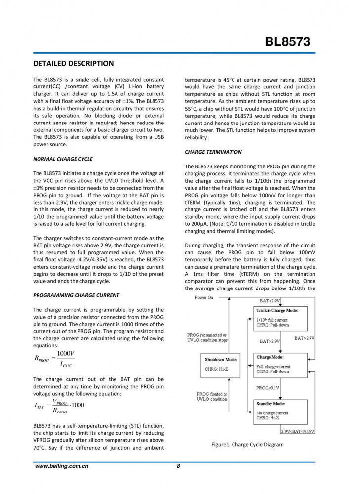 BL8573 datasheet page 8