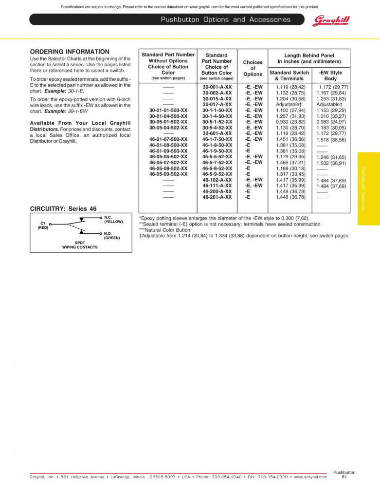 Grayhill Series 30 datasheet page 8