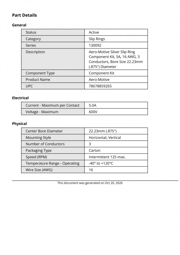 MOLEX 1300920077 technical document image 2