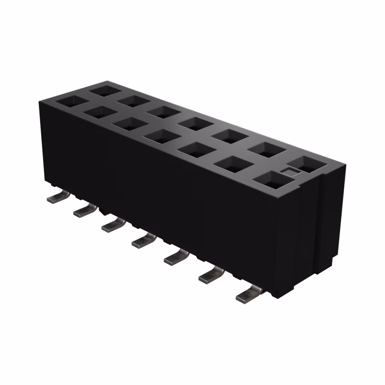 Milli-Grid Receptacle, Surface Mount, Vertical, Top Entry, with Plastic Pegs, without Cap, Tape and Reel, 2.50µm Tin (Sn) Plating, 14 Circuits, Lead-Free for sale