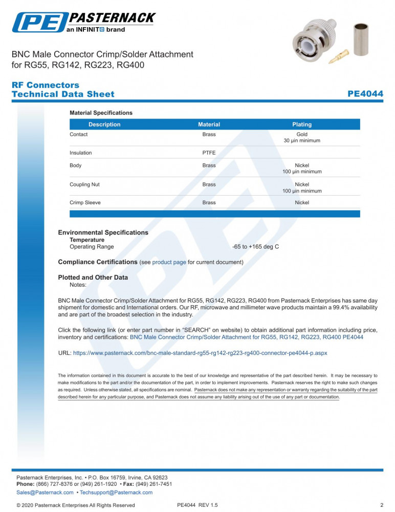 PE4044 datasheet page 2