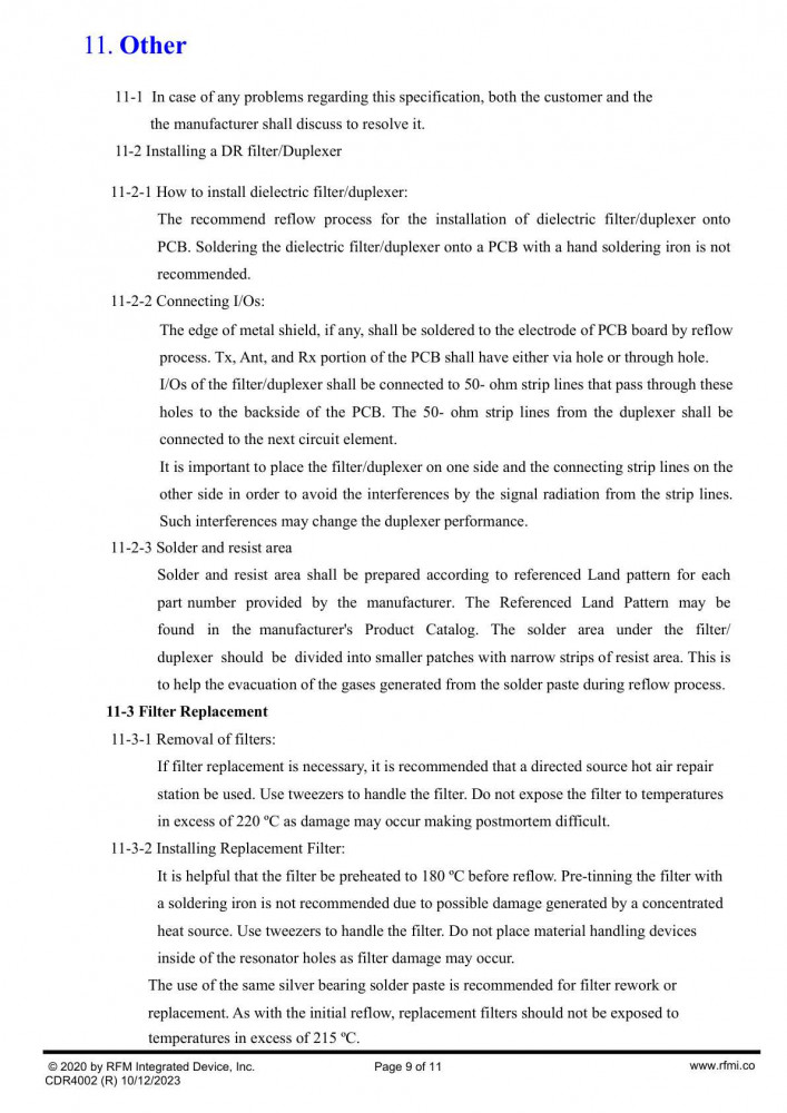 CDR4002 technical document page 9