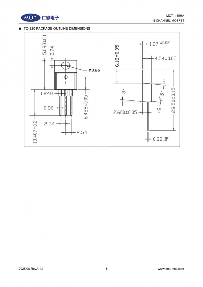 MOT1145HA datasheet page 5