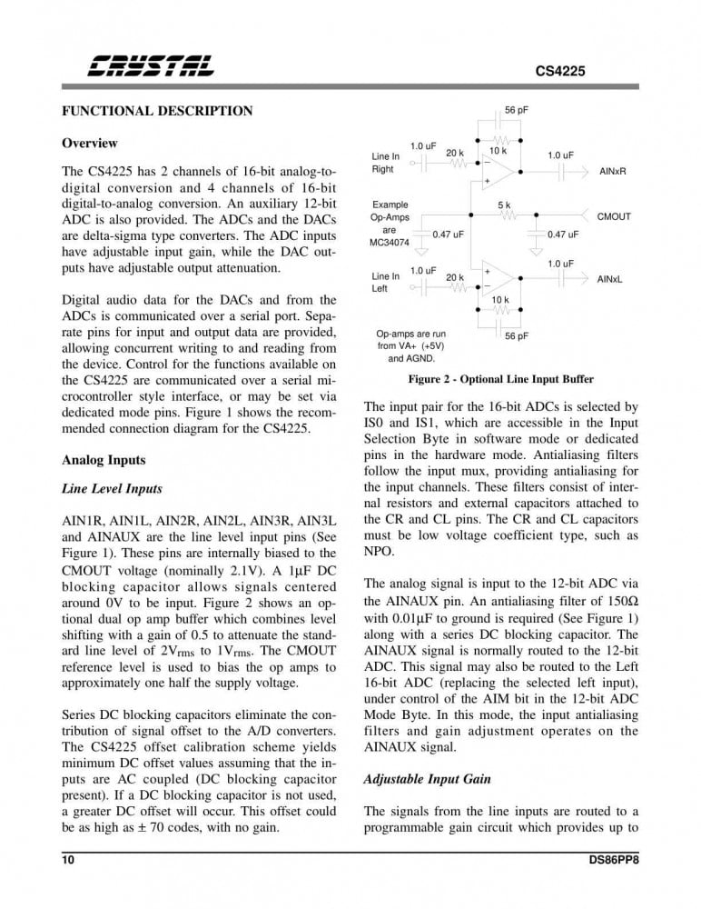 CS4225-BL datasheet page 10