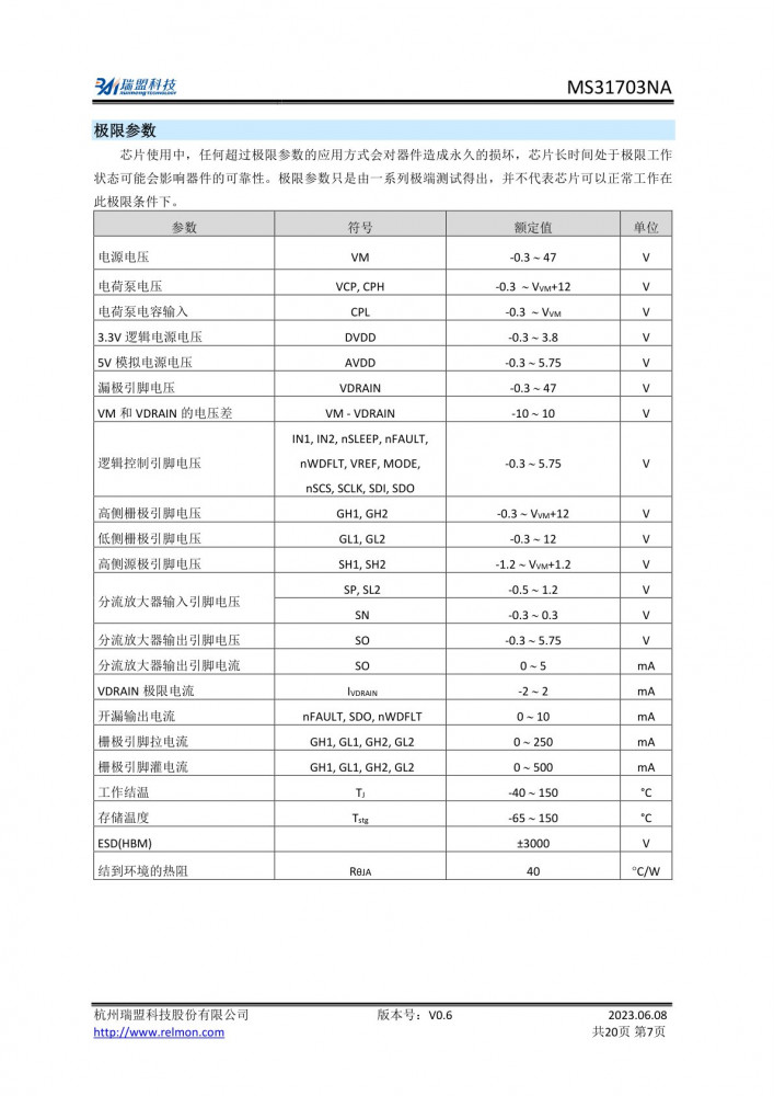 MS31703NA datasheet page 7