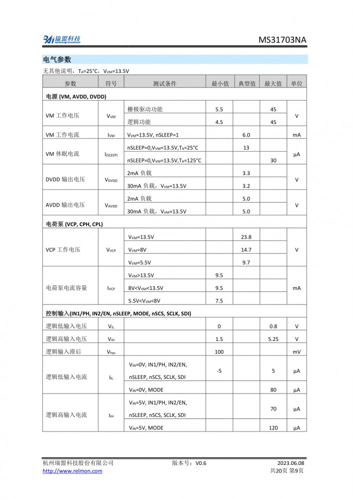 MS31703NA datasheet page 9