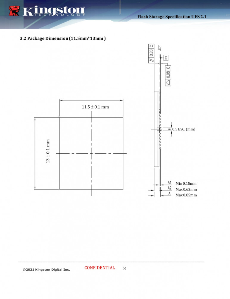 UFS32G-TXA7-GA20 datasheet page 8