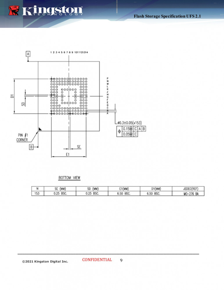 UFS32G-TXA7-GA20 datasheet page 9