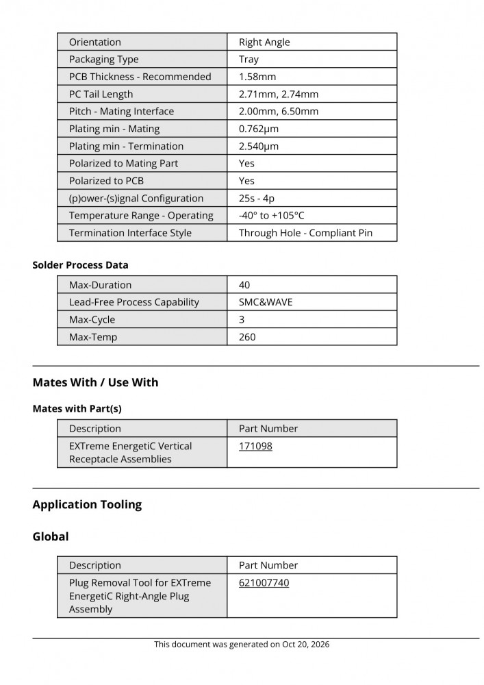 MOLEX 1710970011 document preview, page 3