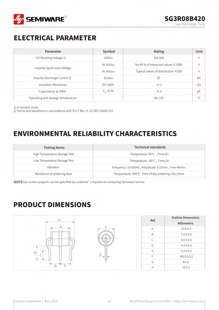 SG3R08B420 datasheet page 2