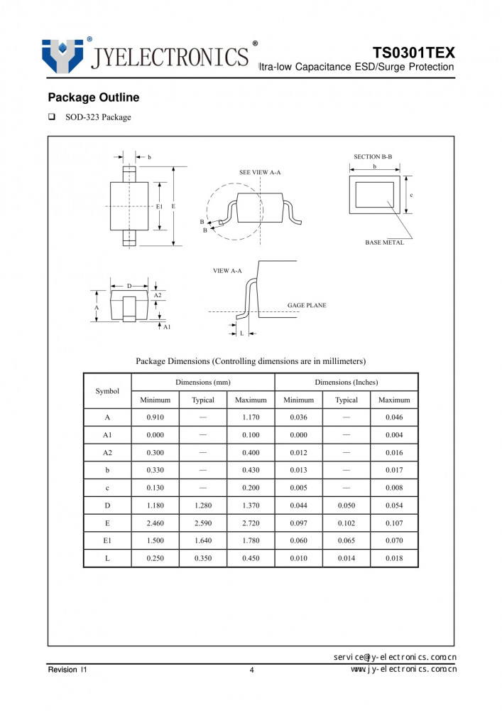 TS0301TEX datasheet page 4