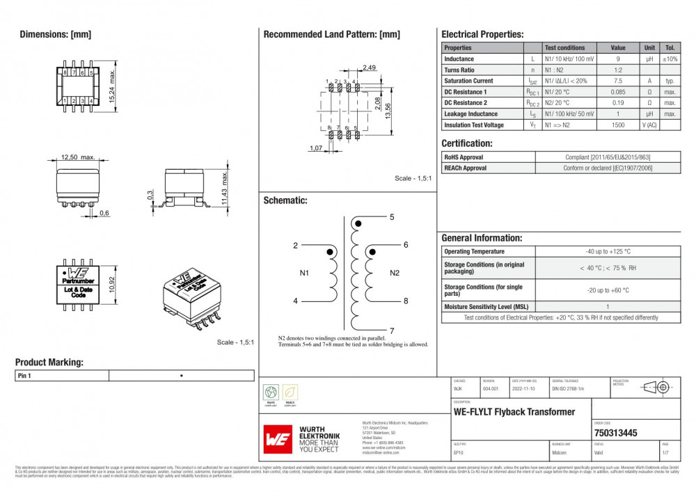 750313445 product document page 1