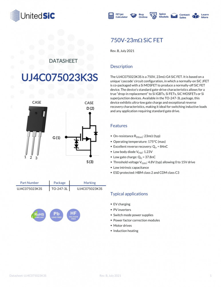 UJ4C075023K3S datasheet page 1