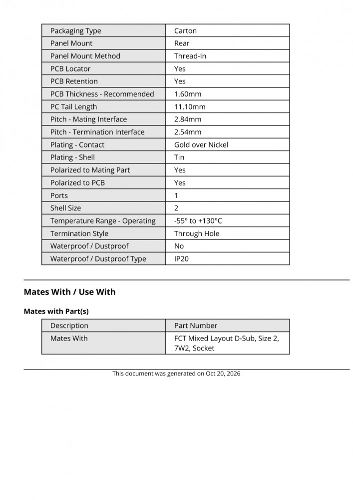 Product document image 3 for MOLEX 1731070093