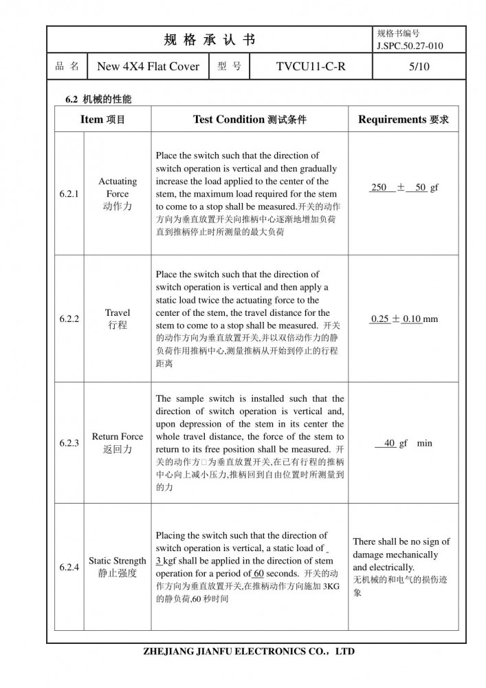 TVCU11-C-R specification page 6