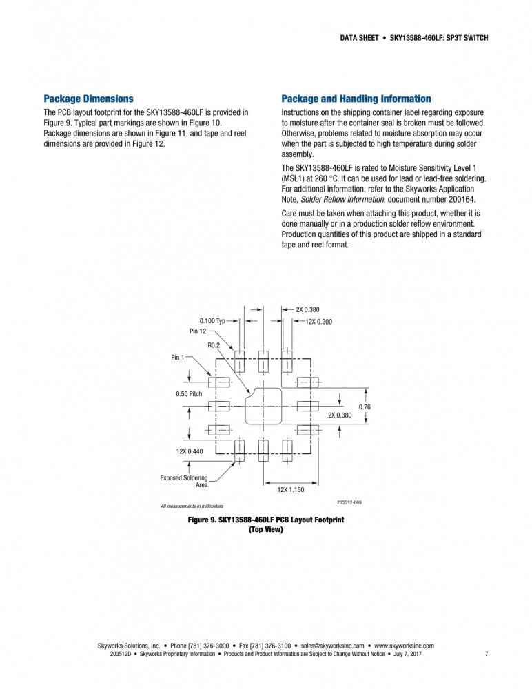 SKY13588-460LF datasheet page 7