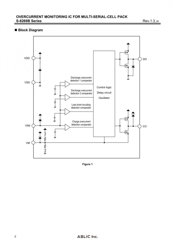 ABLIC S-8269B datasheet page 2