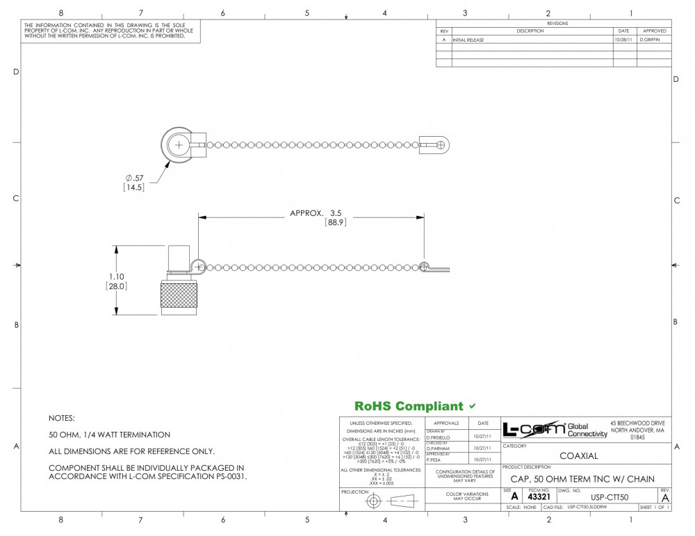 USP-CTT50 technical document preview
