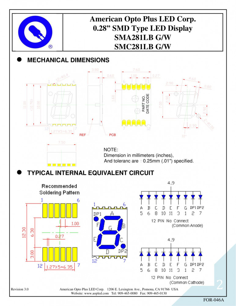 SMA281LB technical document page 2