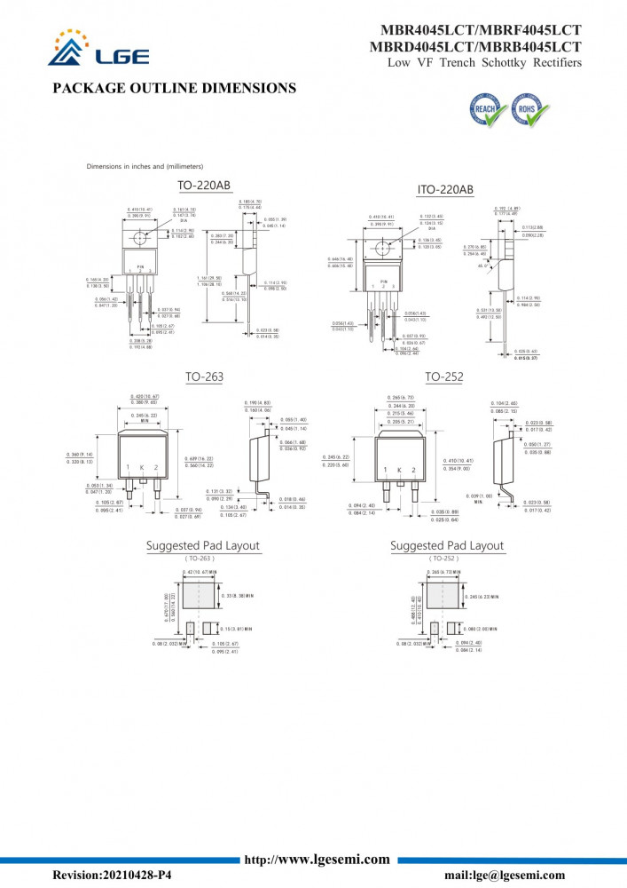 MBRF4045LCT datasheet page 4