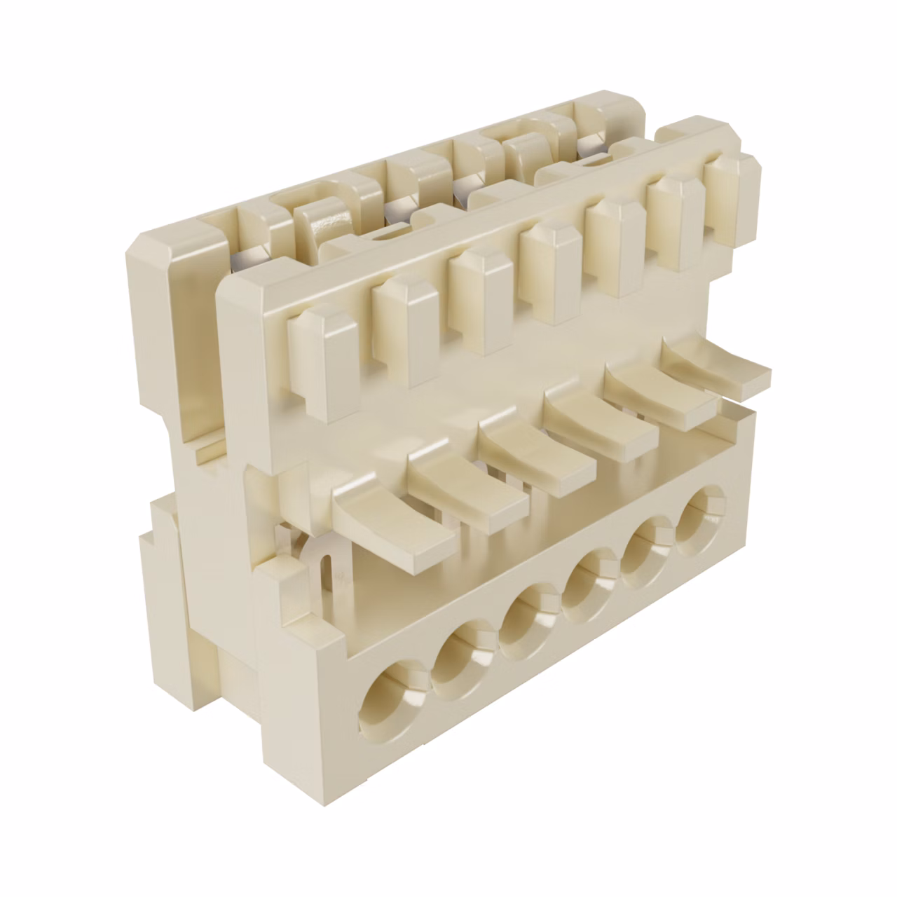 Appli-Mate RAST 2.5 Connector, 2.50mm Pitch, Female, 7 Circuits, Closed Endwalls, Silver Plating