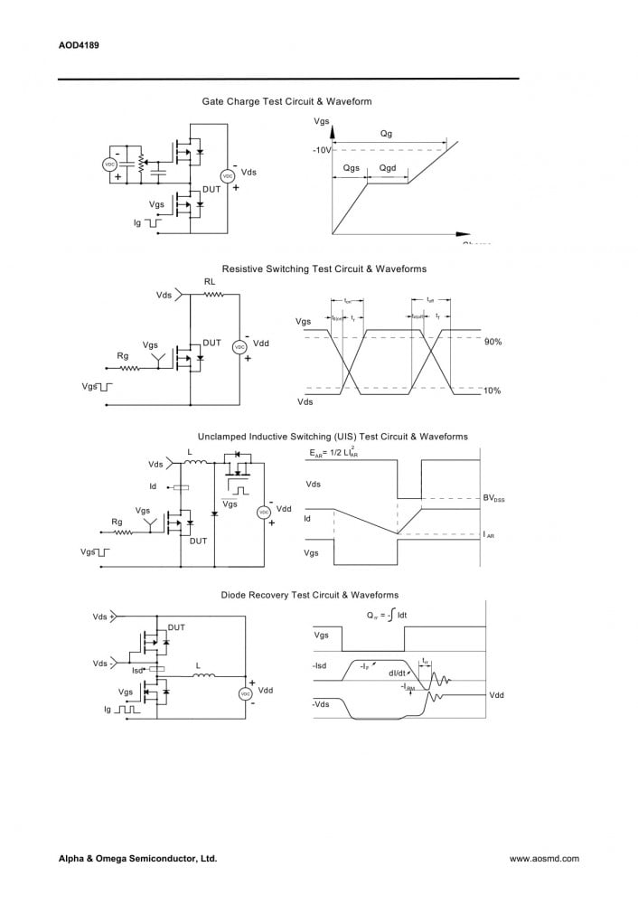 AOD4189 datasheet page 6